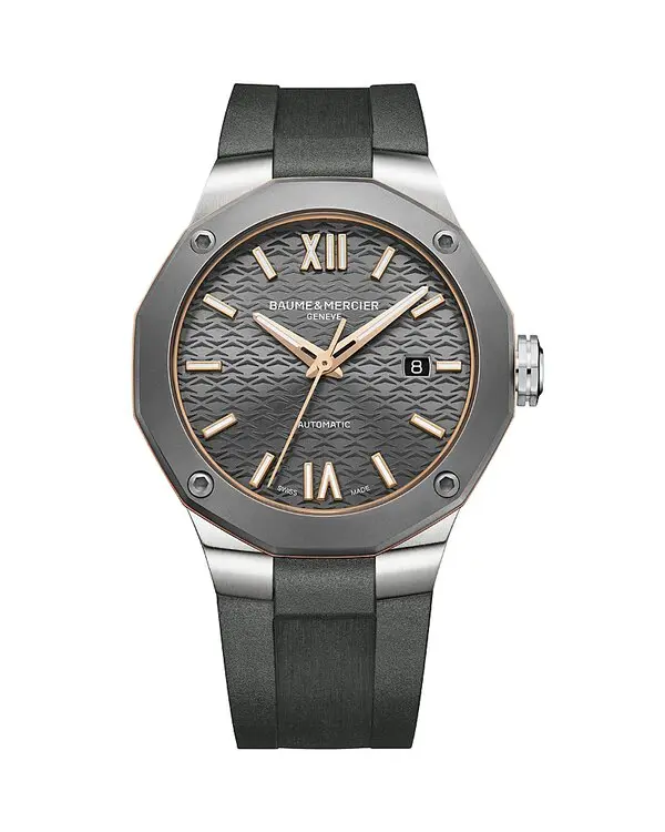 Baume & Mercier Riviera Watch, 42mm - Black/black