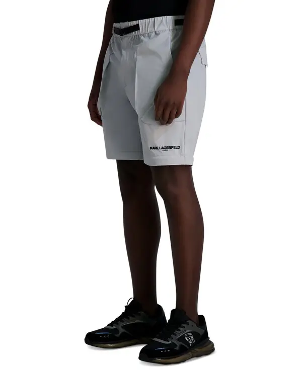 Karl Lagerfeld Paris Relaxed Fit Zip Off Parachute Pants