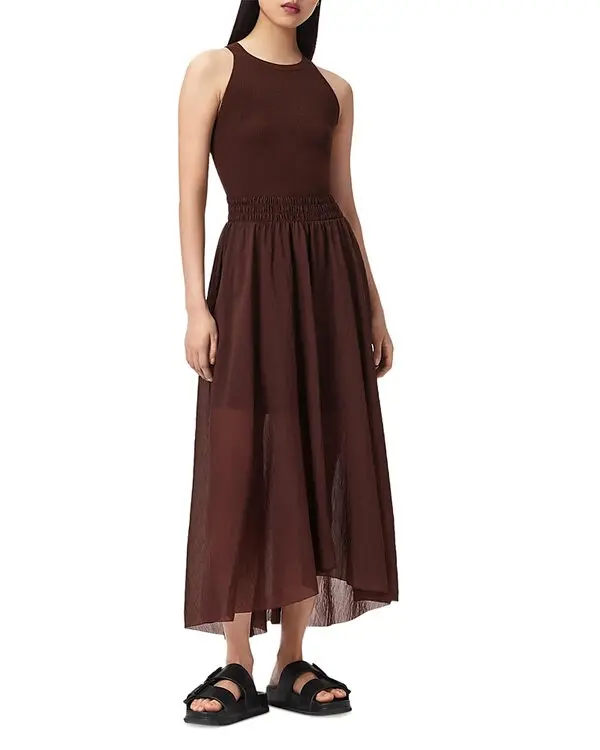 ALLSAINTS Zenia Maxi Dress - Bitter Brown