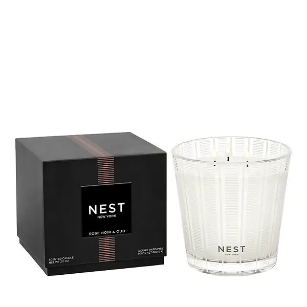 NEST NEW YORK Rose Noir & Oud 3-wick Candle, 21.1 Oz - No Color