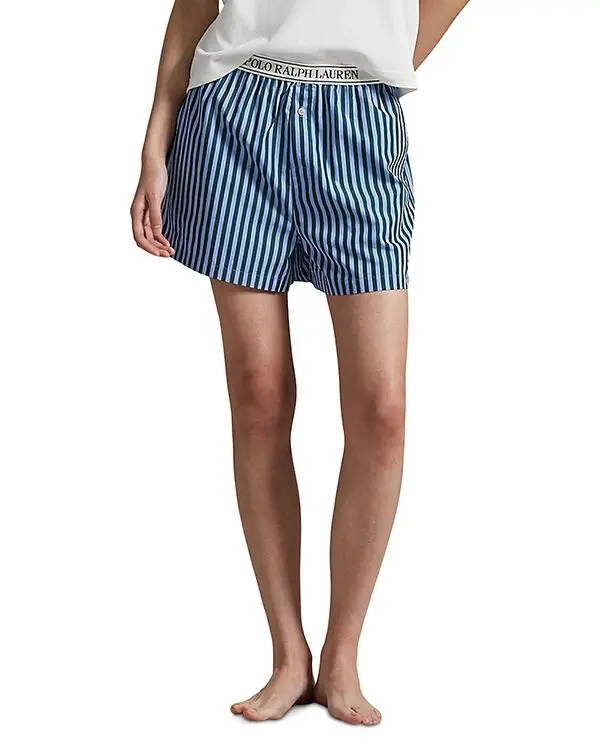 Polo Ralph Lauren Striped Boxer Shorts - Chambray Blue
