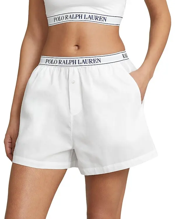 Polo Ralph Lauren Striped Boxer Shorts - White Cloud