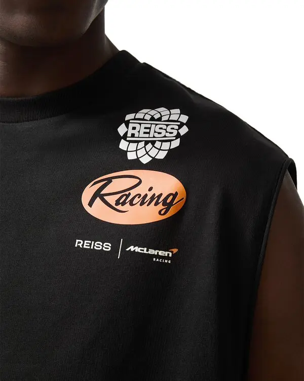 REISS Mclaren Racer Oversized Tee