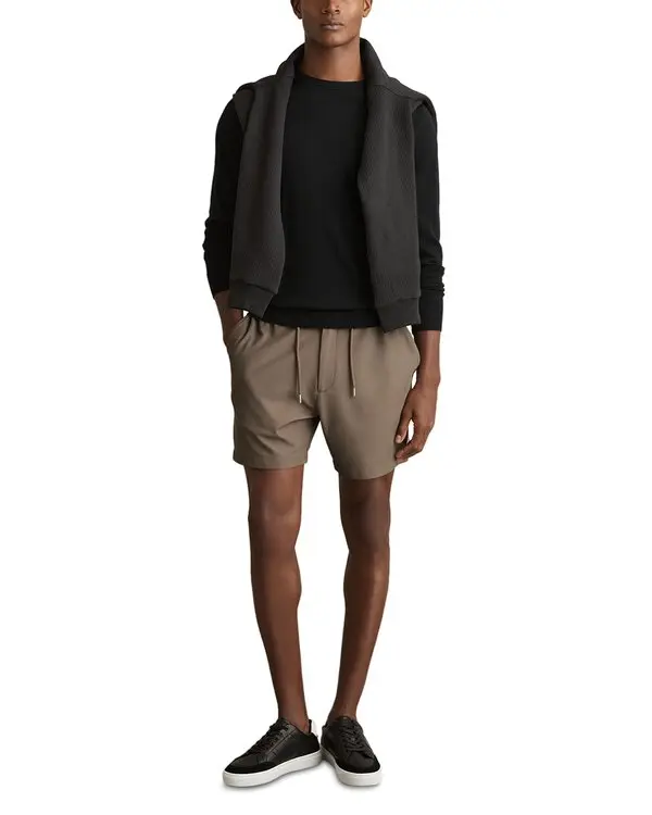 REISS Newark Textured Drawstring Shorts