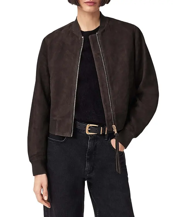 ALLSAINTS Oriten Bomber Jacket - Bitter Brown