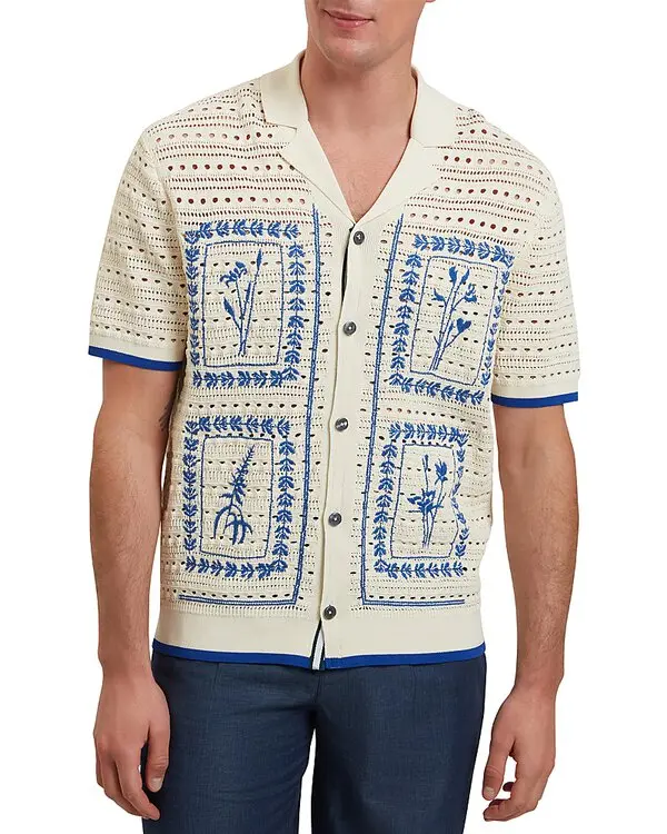 Ted Baker London Barri Crochet Embroidered Shirt