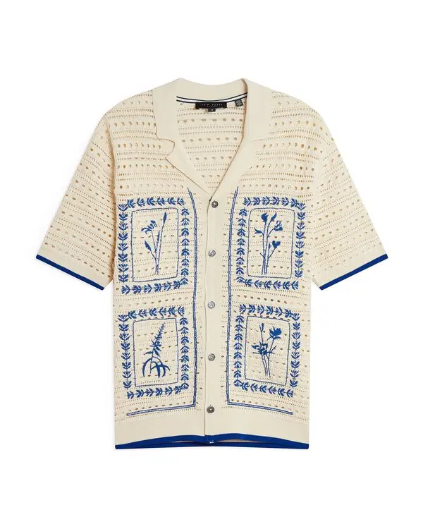 Ted Baker London Barri Crochet Embroidered Shirt