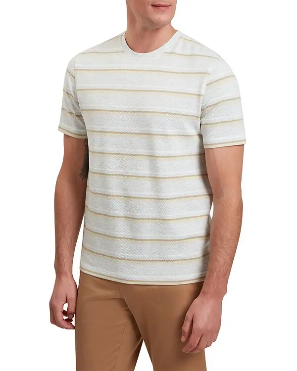 Ted Baker London Gorano Textured Striped Tee - Ecru