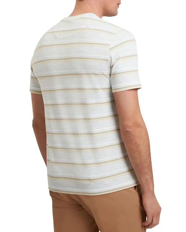 Ted Baker London Gorano Textured Striped Tee - Ecru
