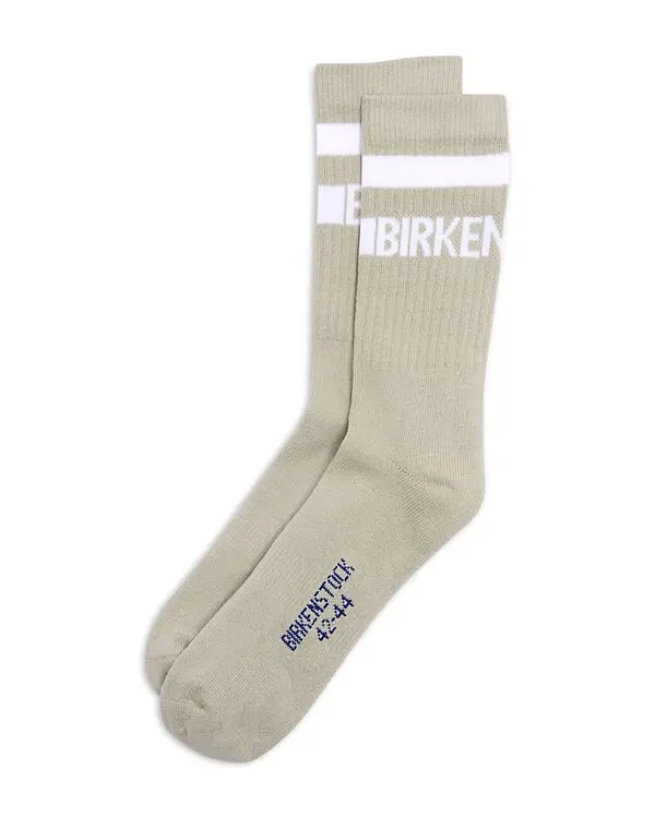 BIRKENSTOCK Logo Crew Socks - Gray
