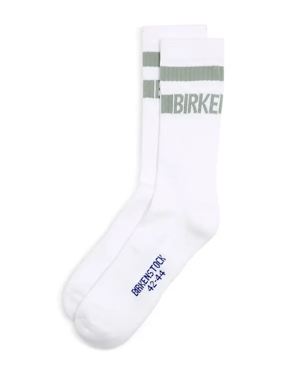BIRKENSTOCK Logo Crew Socks - White