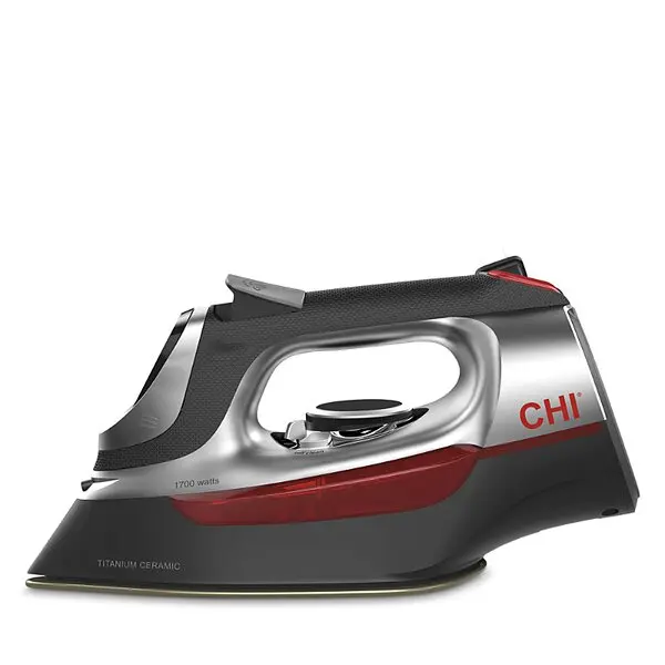 CHI Electronic Clothing Iron With Retractable Cord - Black