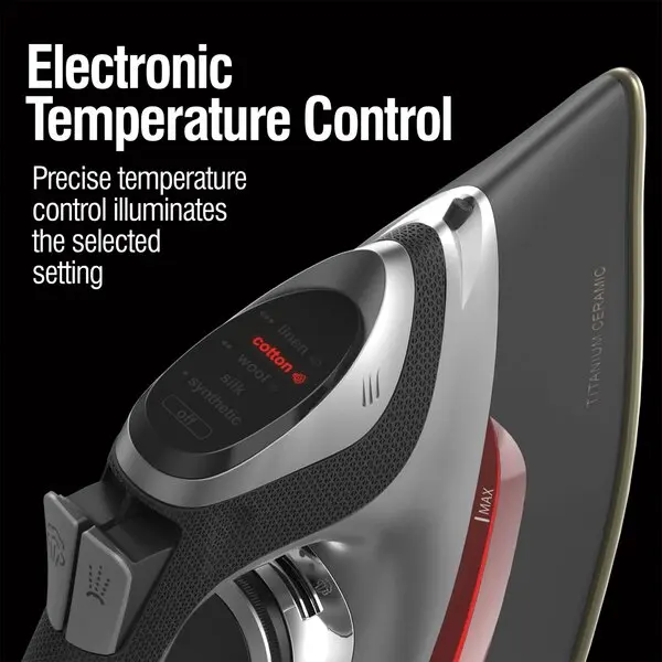 CHI Electronic Clothing Iron With Retractable Cord