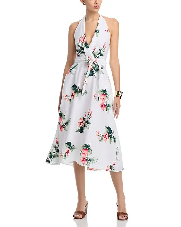 Tommy Bahama Florentina Flourish Halter Midi Dress In White - 70% Off |  Editorialist