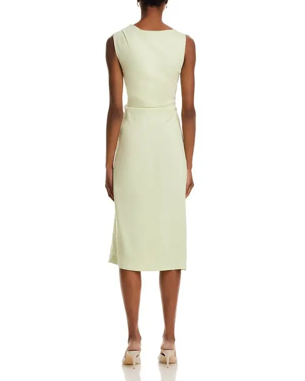 Theory Shoulder Draped Midi Dress