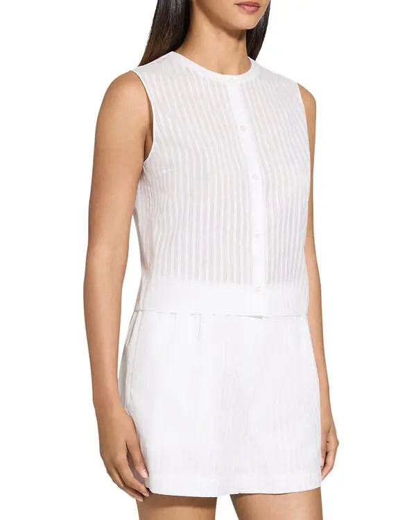 Theory Cropped Shirt