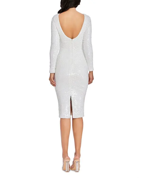Dress The Population Emery Dress - White Multi