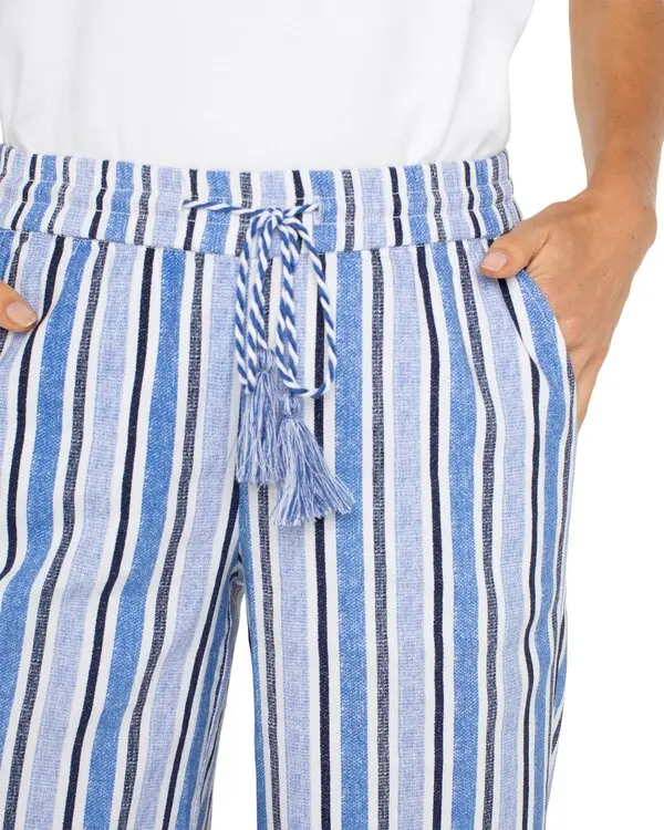 LIVERPOOL Striped Drawstring Pants