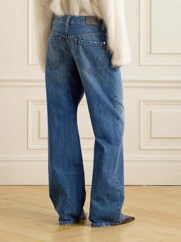 Brunello Cucinelli Low-rise Wide-leg Jeans - Blue