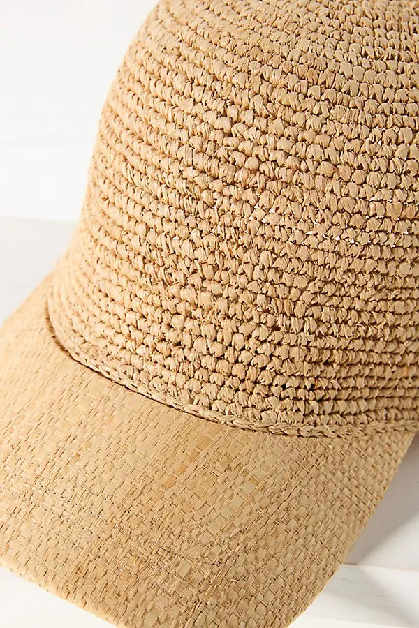 Wyeth Straw Baseball Cap - Beige | Editorialist display picture 1