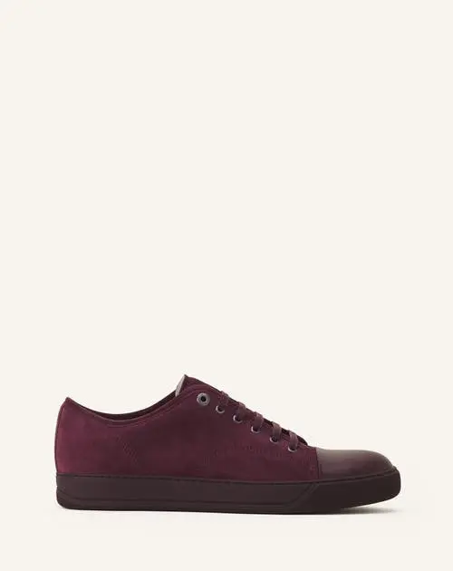 LANVIN Dbb1 Leather And Suede Sneakers - Brown
