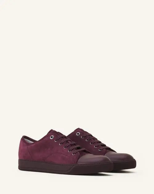 LANVIN Dbb1 Leather And Suede Sneakers - Brown