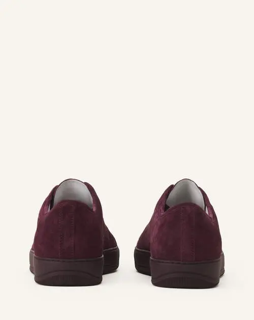 LANVIN Dbb1 Leather And Suede Sneakers - Brown