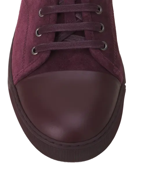 LANVIN Dbb1 Leather And Suede Sneakers - Brown