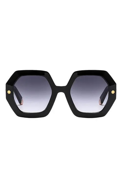 FIFTH & NINTH Haven Geometric Sunglasses - Black/ Black