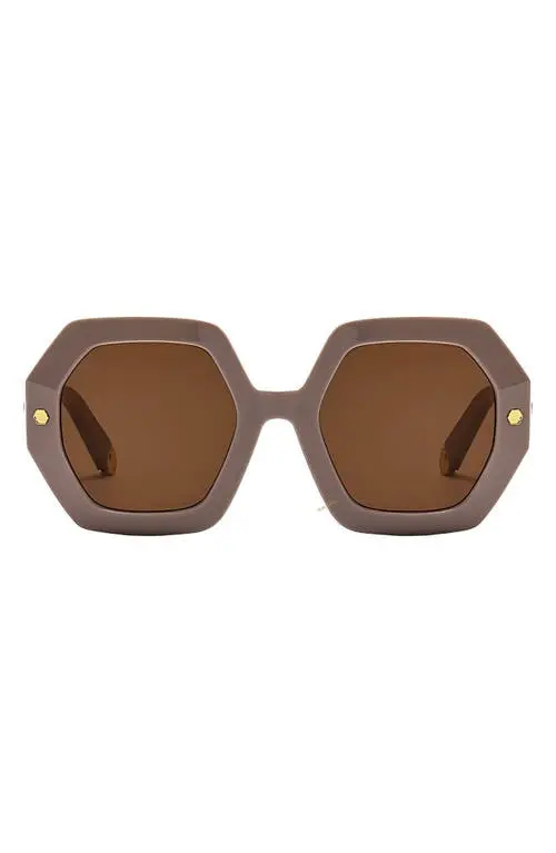 FIFTH & NINTH Haven Geometric Sunglasses - Tan/ Brown