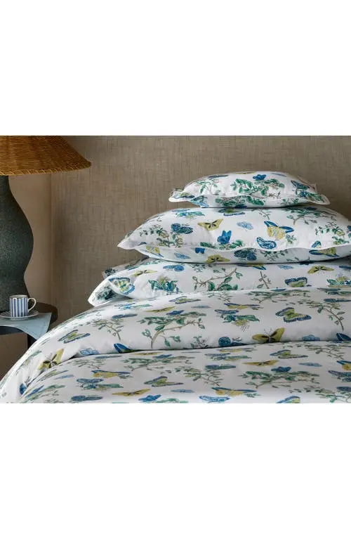 MATOUK Baudin Butterfly 500 Thread Count Quilt - Prussian Blue