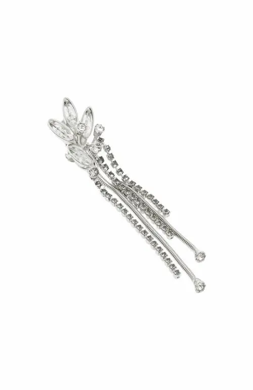 LANVIN Aede Dangle Earrings - Silver-crystal