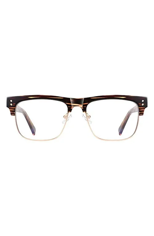 FIFTH & NINTH Chaplin Blue Light Blocking Glasses - Torte/ Gold