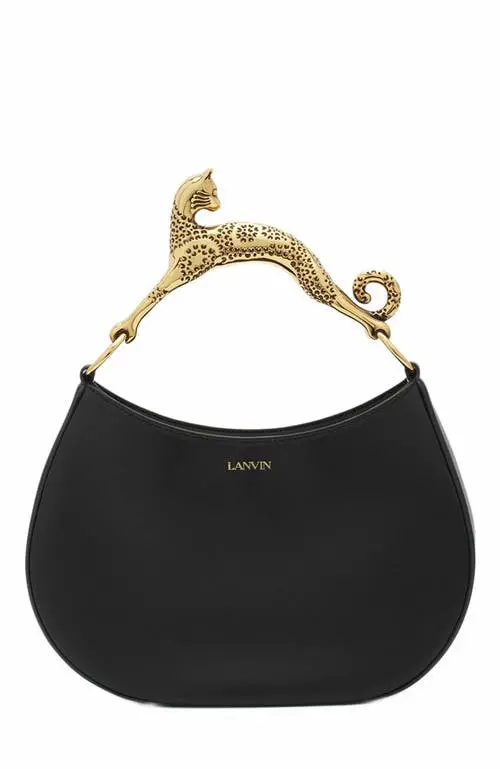 LANVIN Hobo Cat Leather Bag