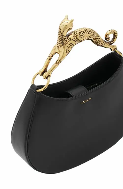 LANVIN Hobo Cat Leather Bag