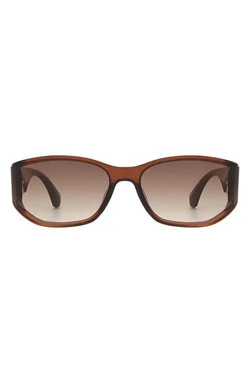 FIFTH & NINTH Ember Oval Sunglasses - Brown/ Brown
