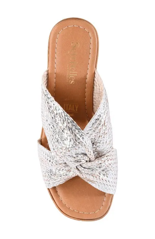 Seychelles Adorned Platform Sandals - Silver