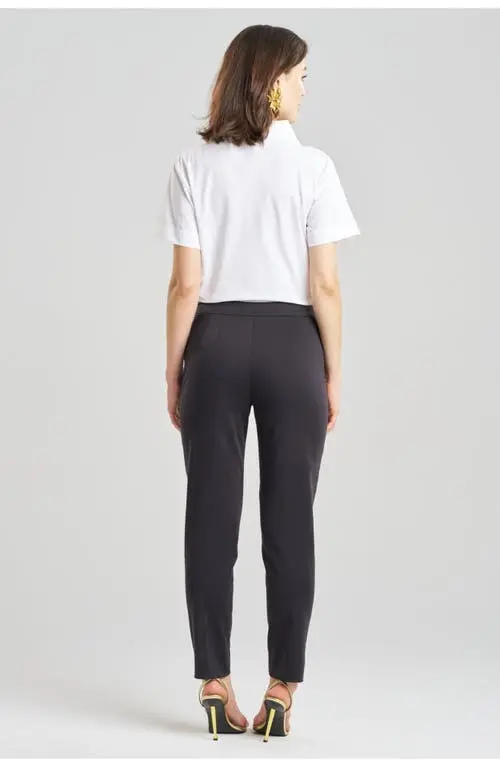 Natori Cotton Chino Tapered Pant - Black