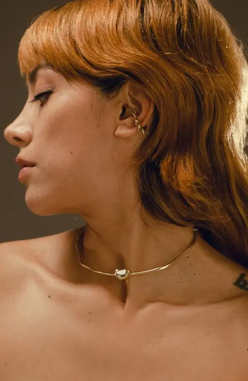 FARIS Grand Semiprecious Stone Collar Necklace - Gold