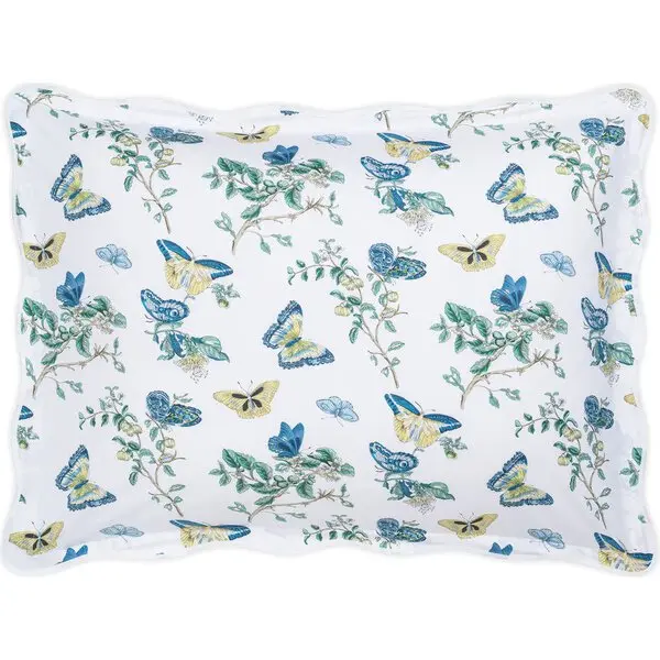 MATOUK Baudin Butterfly Sham - Prussian Blue