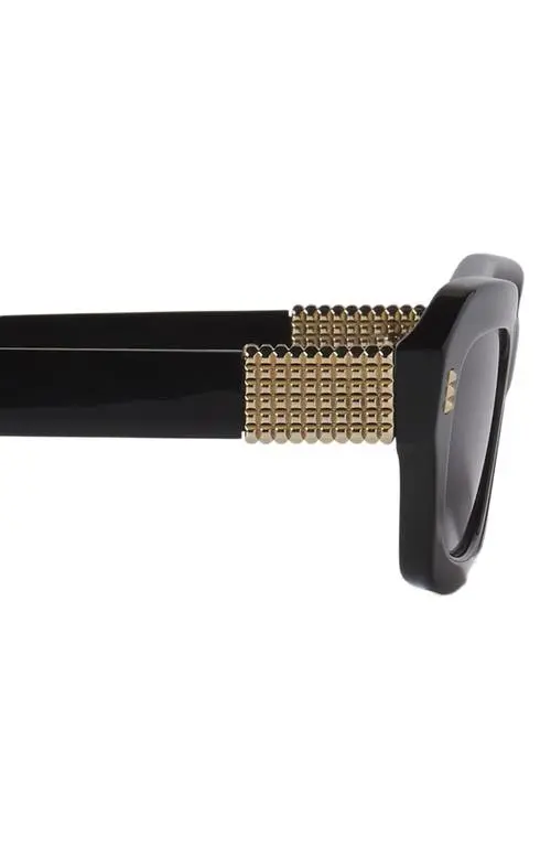 LANVIN Concerto Rectangle Sunglasses - Black