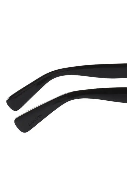 LANVIN Concerto Rectangle Sunglasses - Black