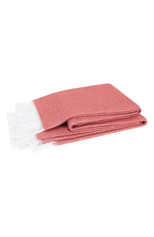MATOUK Pezzo Throw Blanket - Deep Coral