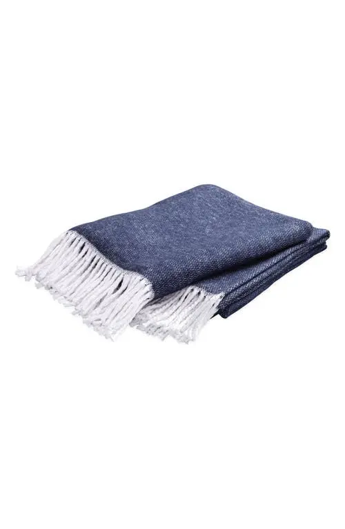 MATOUK Pezzo Throw Blanket - Navy