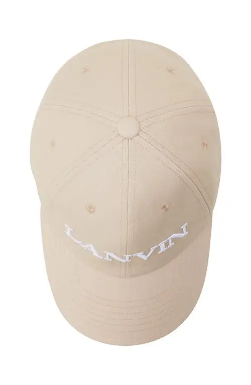LANVIN Cotton Cap - Beige