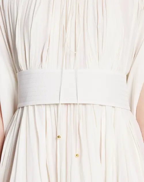 LANVIN Short Charmeuse Dress - Off White