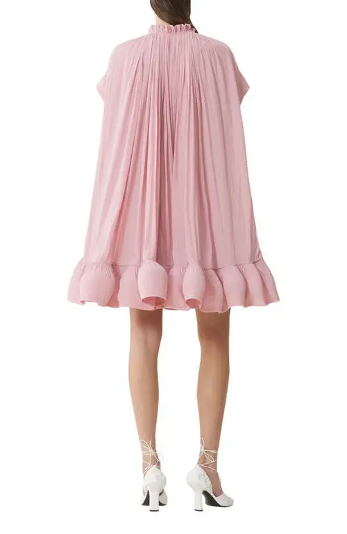 strapless open back dress Pink Asymmetrical Charmeuse Dress main image 0