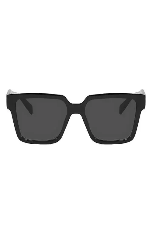 FIFTH & NINTH Oversized Square Sunglasses - Black/ Black