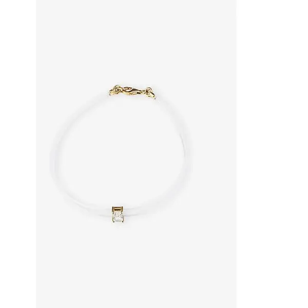 THE DIAMOND LAB Diamond Lab 18ct 0.49ct Radiant-cut Diamond Bracelet - Yellow Gold