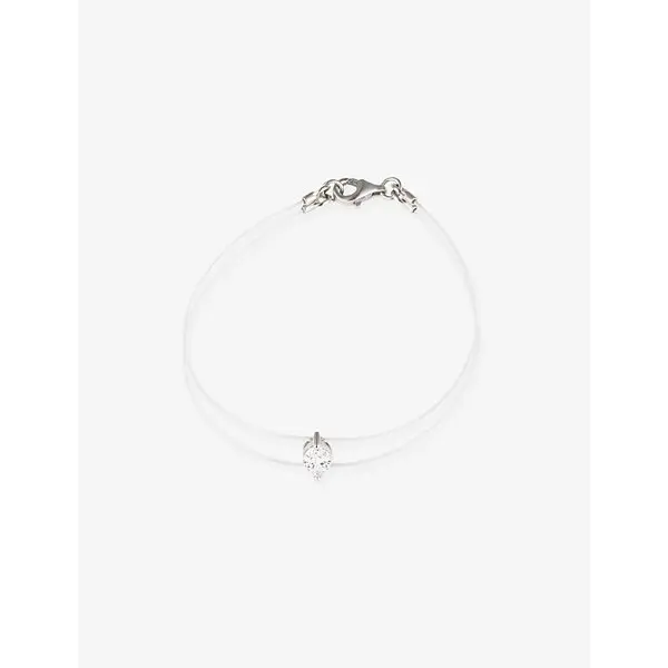 THE DIAMOND LAB Diamond Lab 18ct White-gold Lab-grown Diamond Bracelet - White Gold